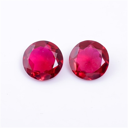Buy Calibrated Ruby (Synthetic) Round Faceted Gemstone | Saurabh Mani Gems