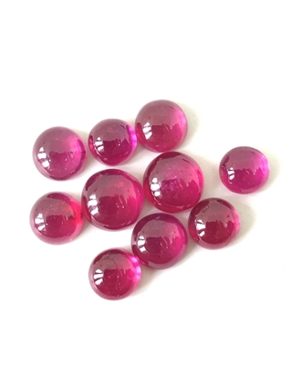 Ruby Round Cabochon Loose Gemstone 8MM